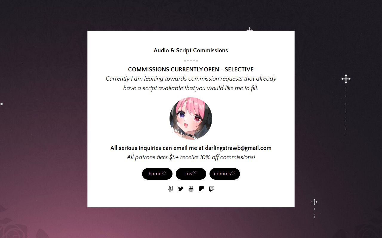 darlingstrawb asmr commissions